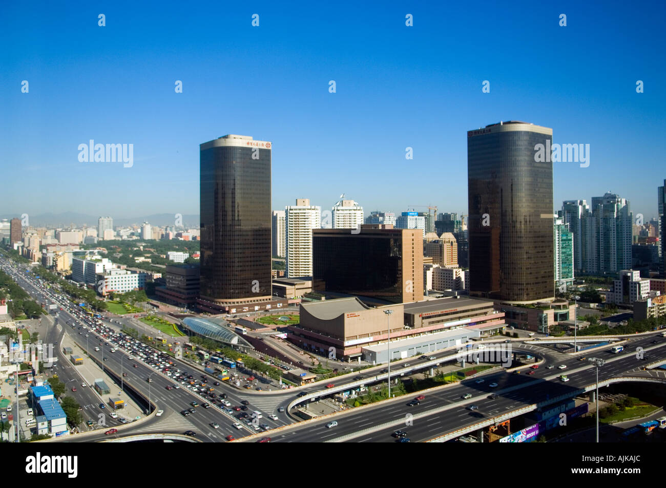 The China World Trade Center in the Central Business District of ...