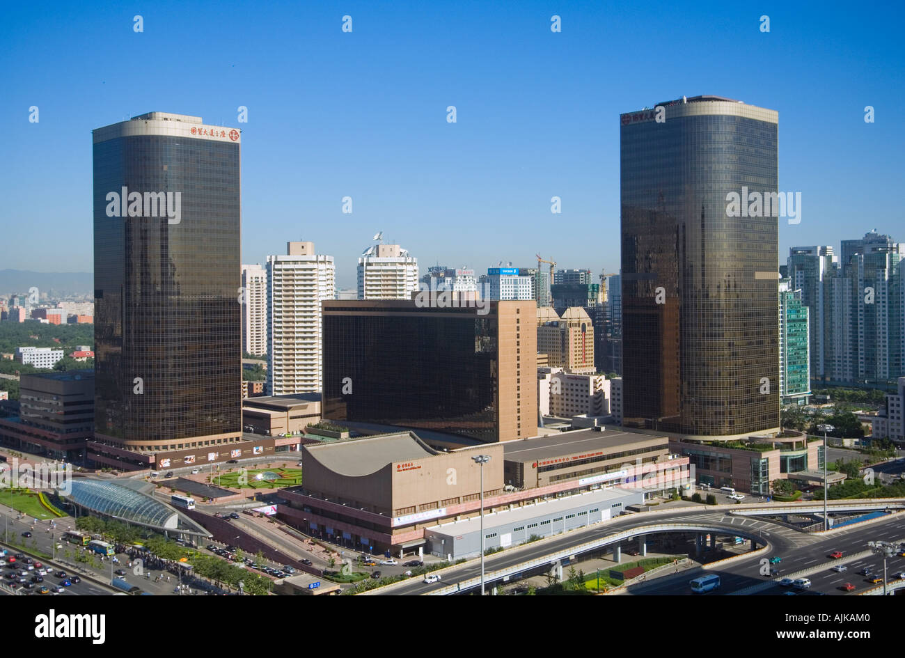 The China World Trade Center in the Central Business District of ...
