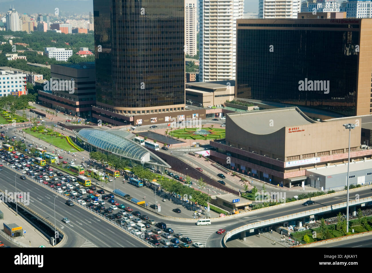 The China World Trade Center in the Central Business District of ...