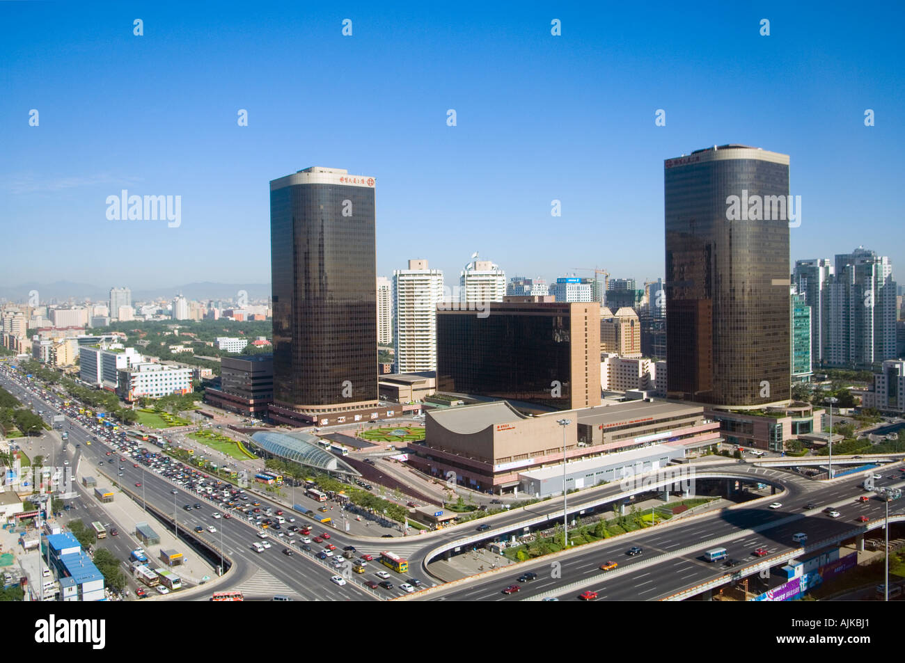 The China World Trade Center in the Central Business District of ...
