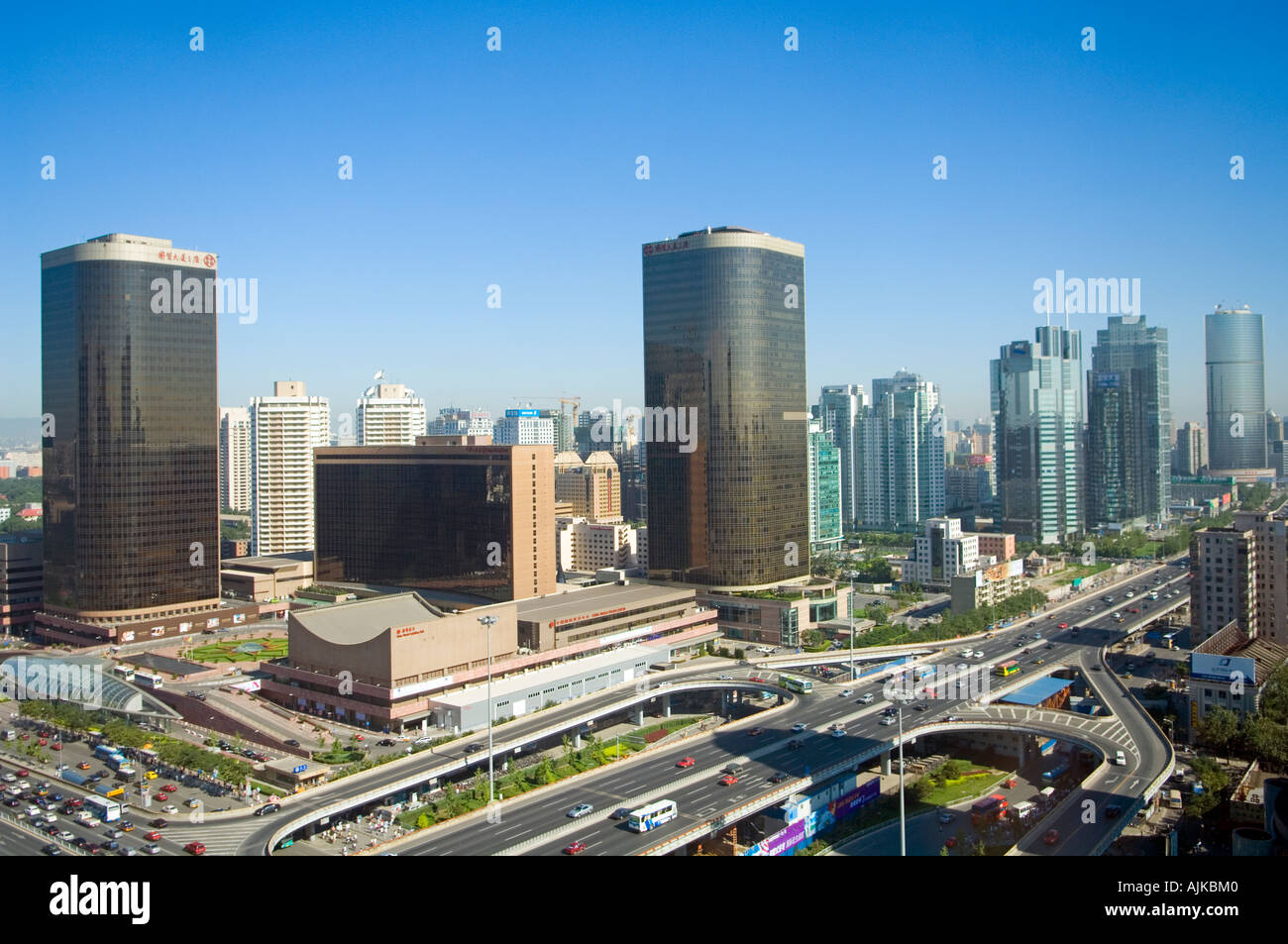 The China World Trade Center in the Central Business District of ...