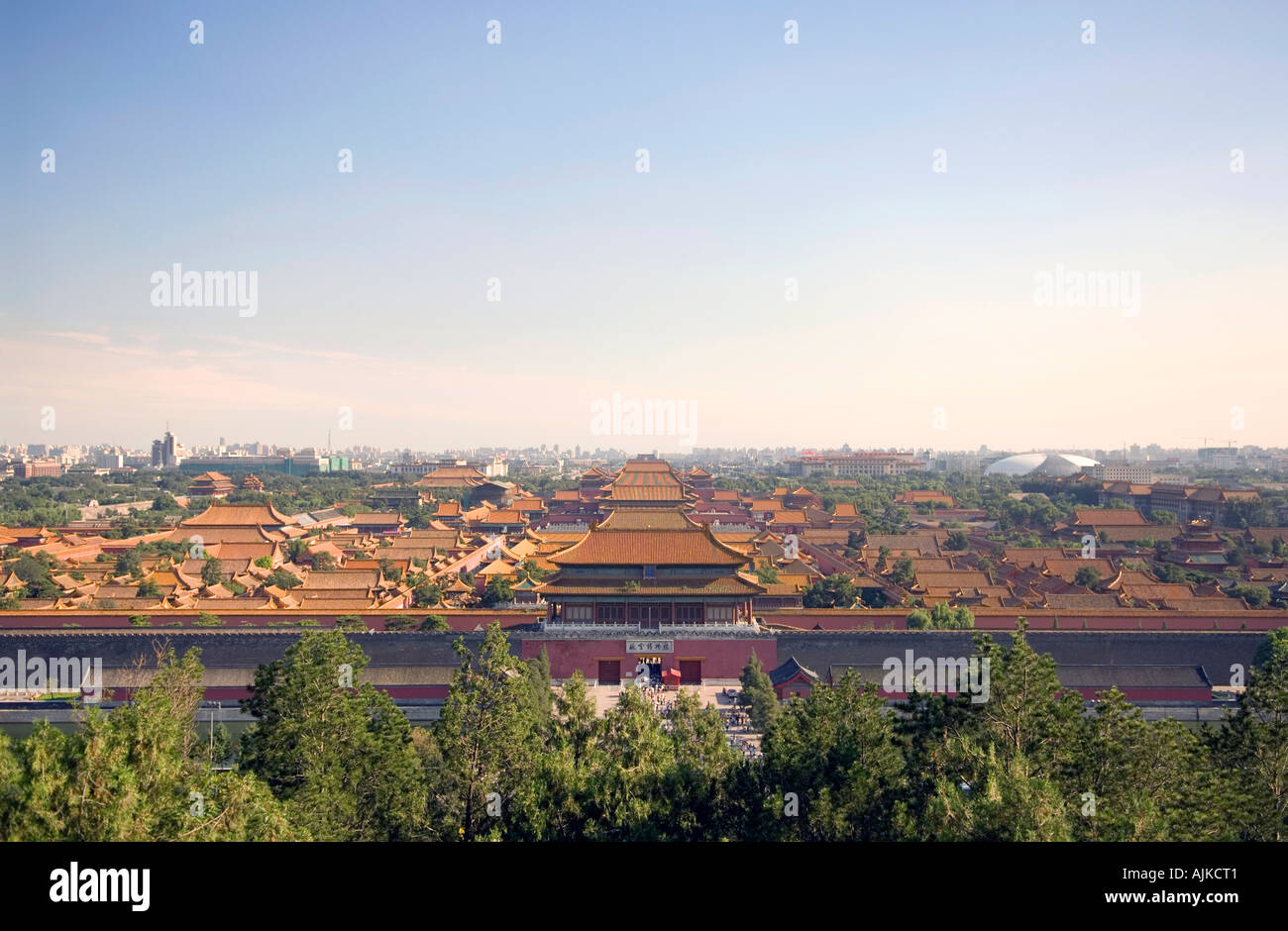 Overview Beijing Cityline Beijing China Stock Photo - Alamy