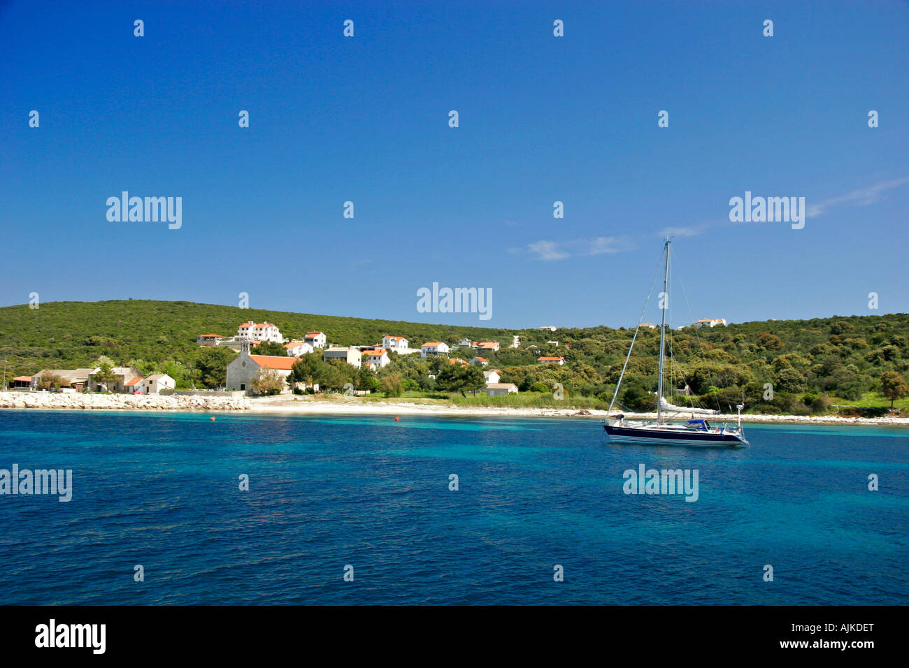 Ansteuerung des Hafens von Premuda auf der Insel Premuda | Steering ...