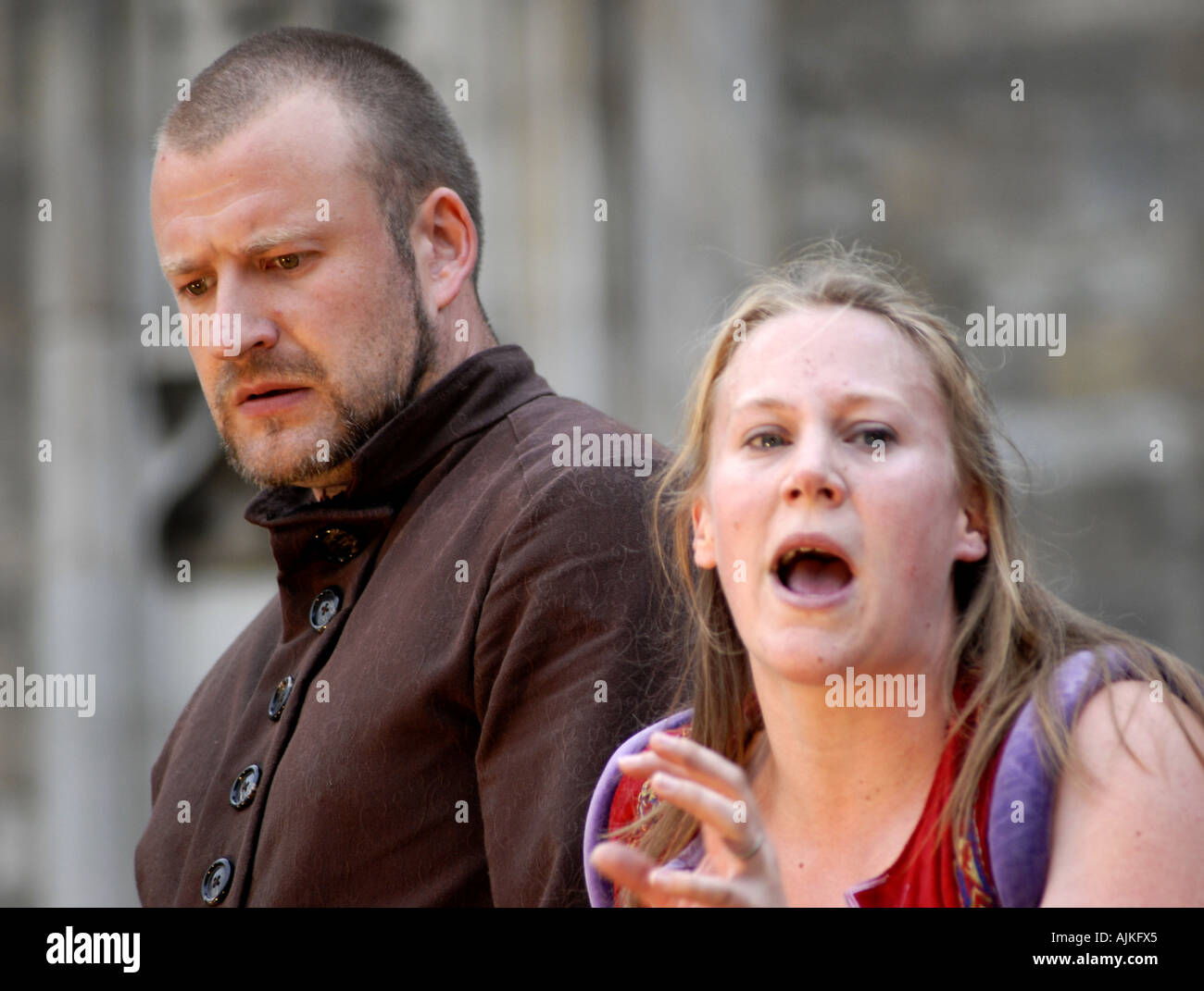Toby Gaffney and Emma Bradbury in Illyrias production of Shakespeares ...
