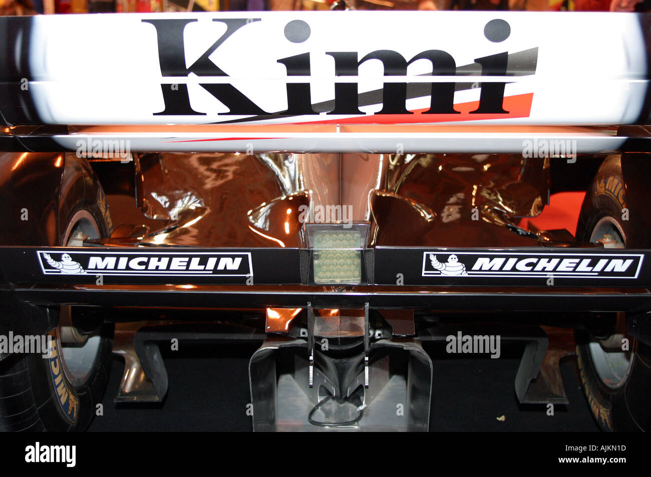 kimi raikonen formula one mercedes mclaren racing car rear spoiler ...