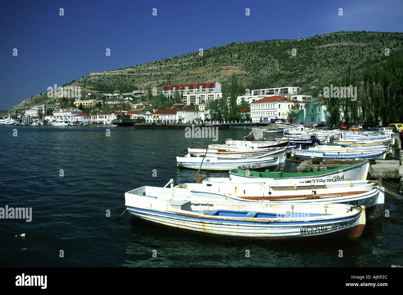 Balaclava harbour Sevastopol Crimea Ukraine Stock Photo - Alamy
