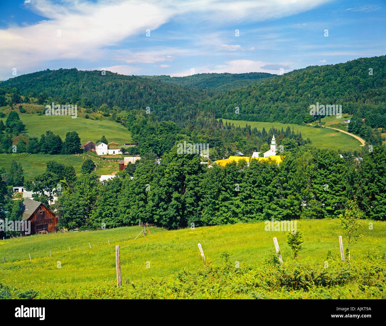 rustic village of East Topsham Vermont USA Stock Photo - Alamy