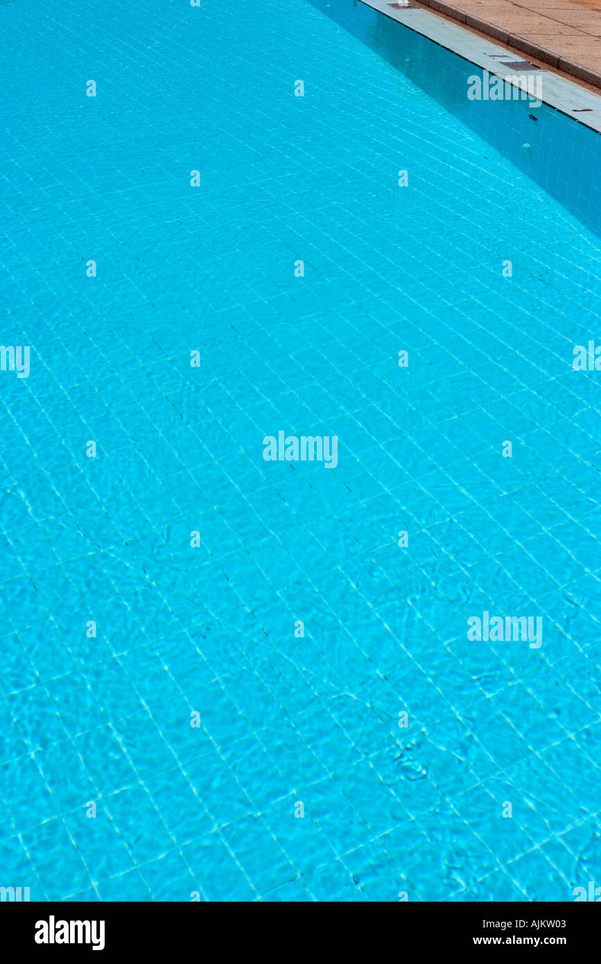 Water in a swimming pool and border Stock Photo - Alamy