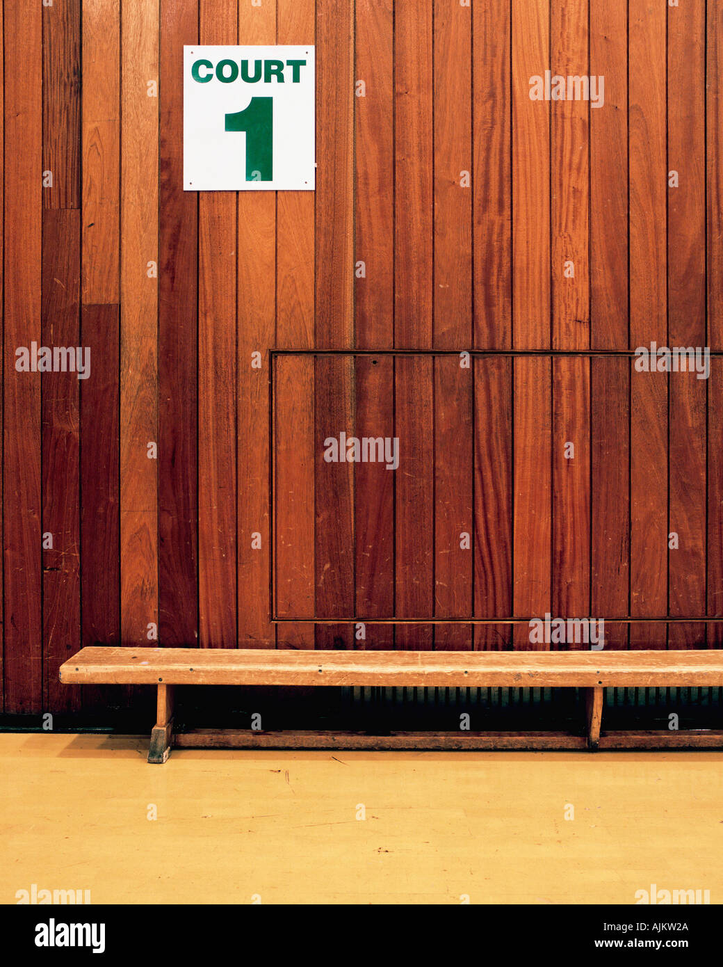 Empty sport court Stock Photo - Alamy