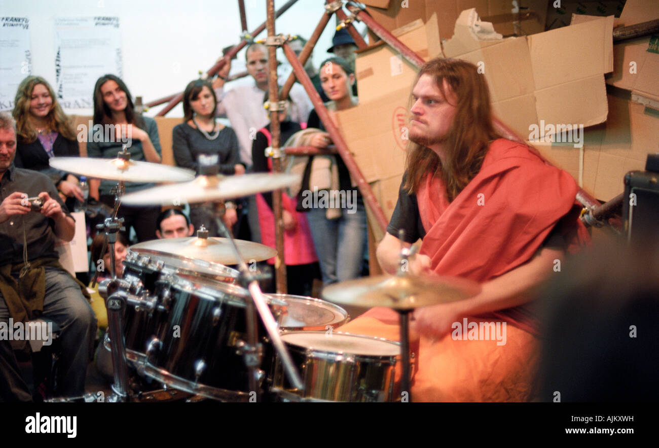 Drummer at gig Stock Photo - Alamy
