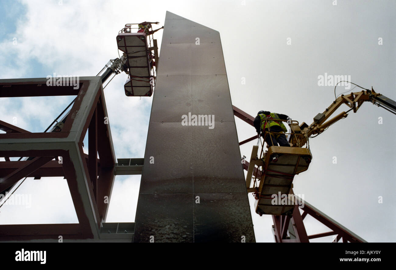 construction of Channel 4's Four at HQ London Stock Photo - Alamy