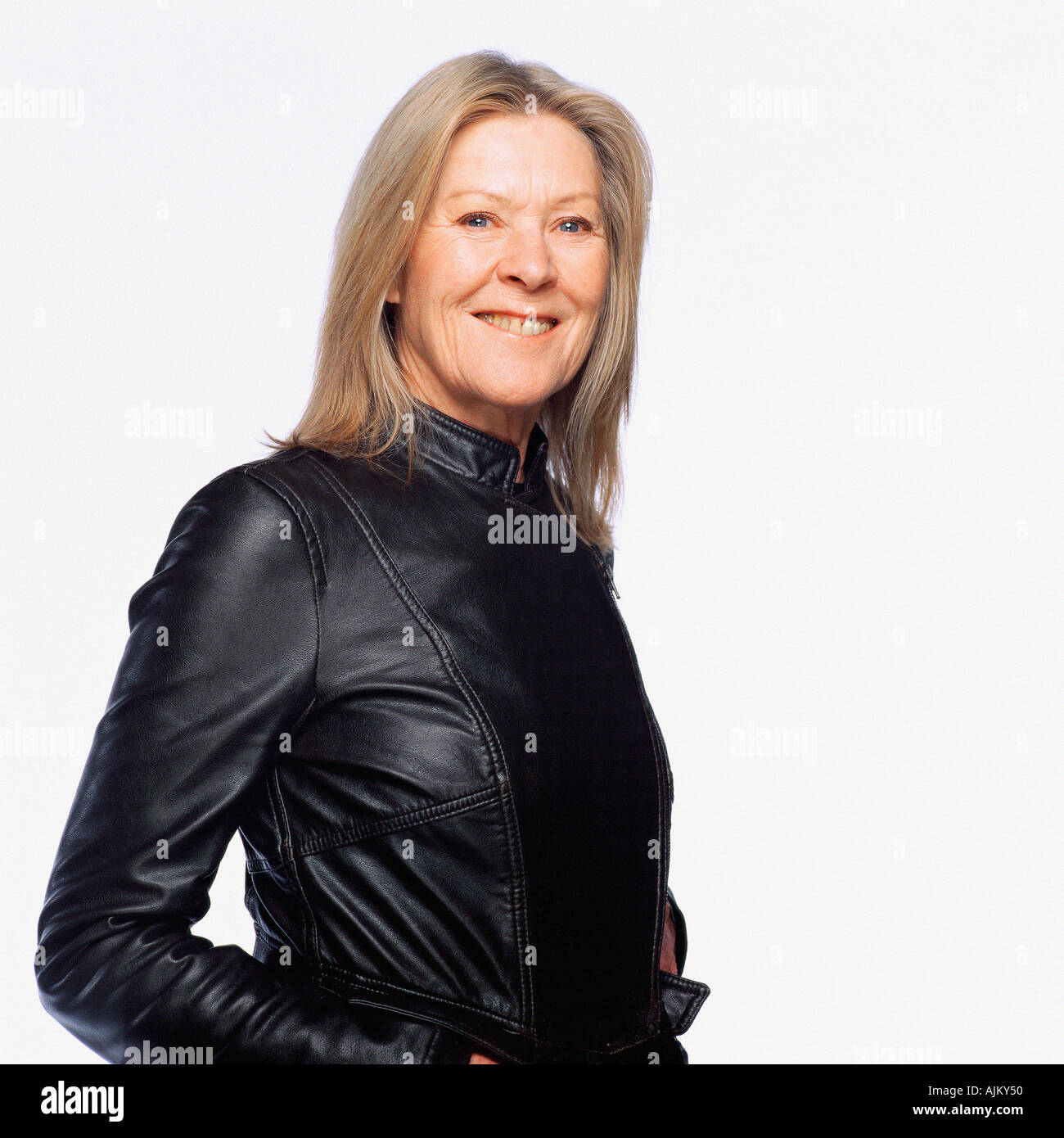 Portrait of a smiling woman Stock Photo - Alamy