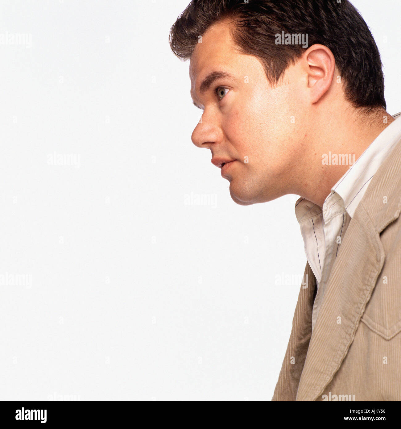 Profile of a man Stock Photo - Alamy