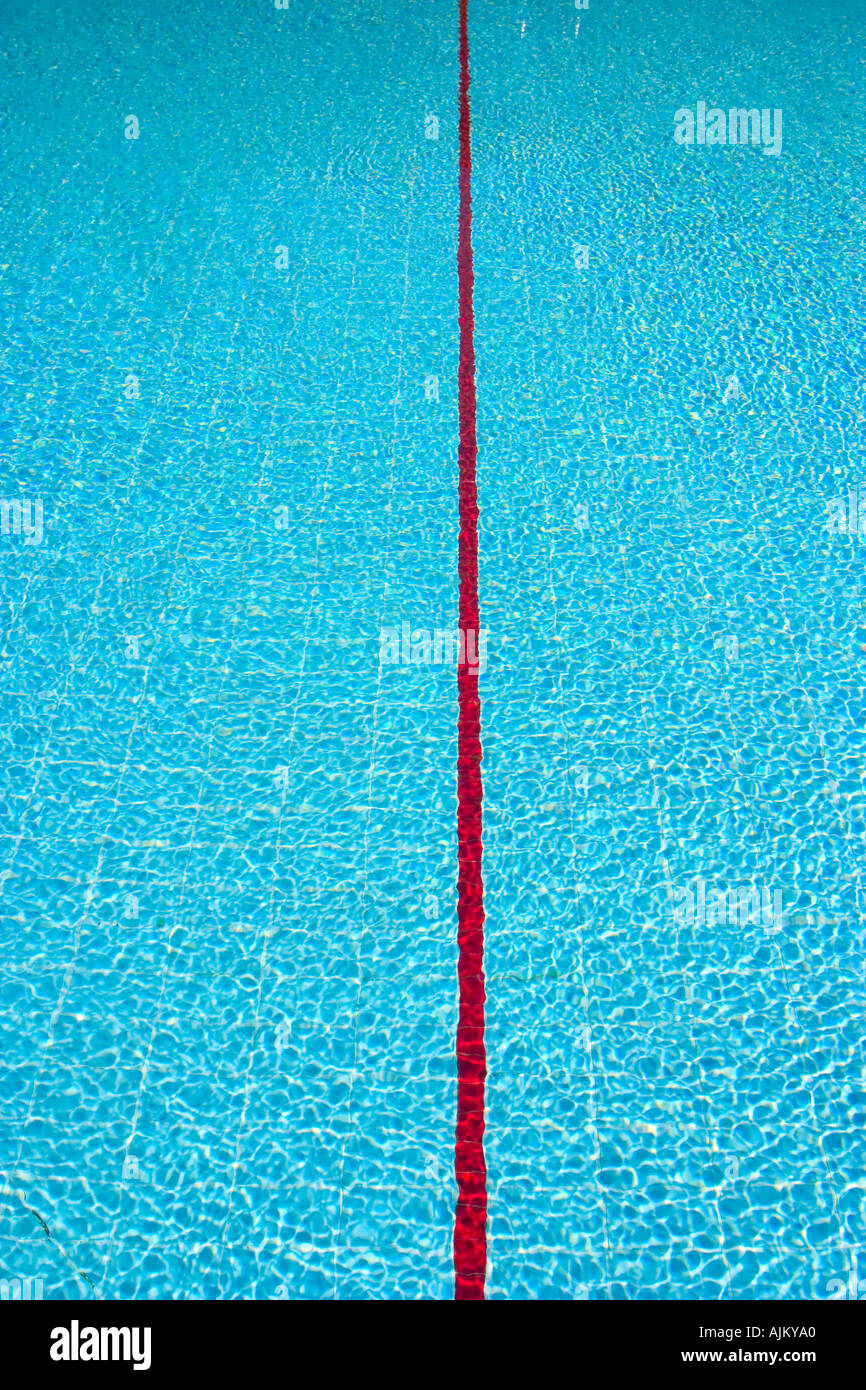 red lines blurred underwater in water of swimming pool Stock Photo - Alamy