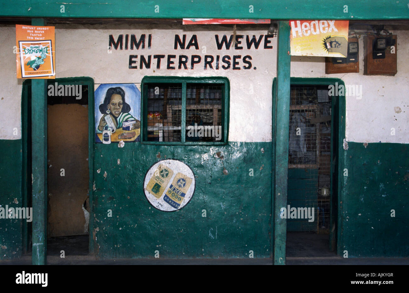 African Shop front. Maralal. Kenya Stock Photo - Alamy
