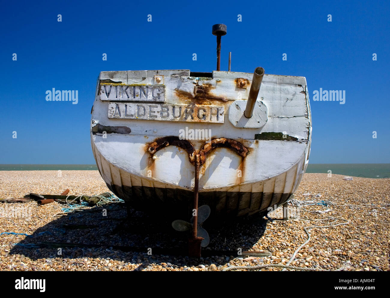 Stern on wooden boat hi-res stock photography and images - Alamy