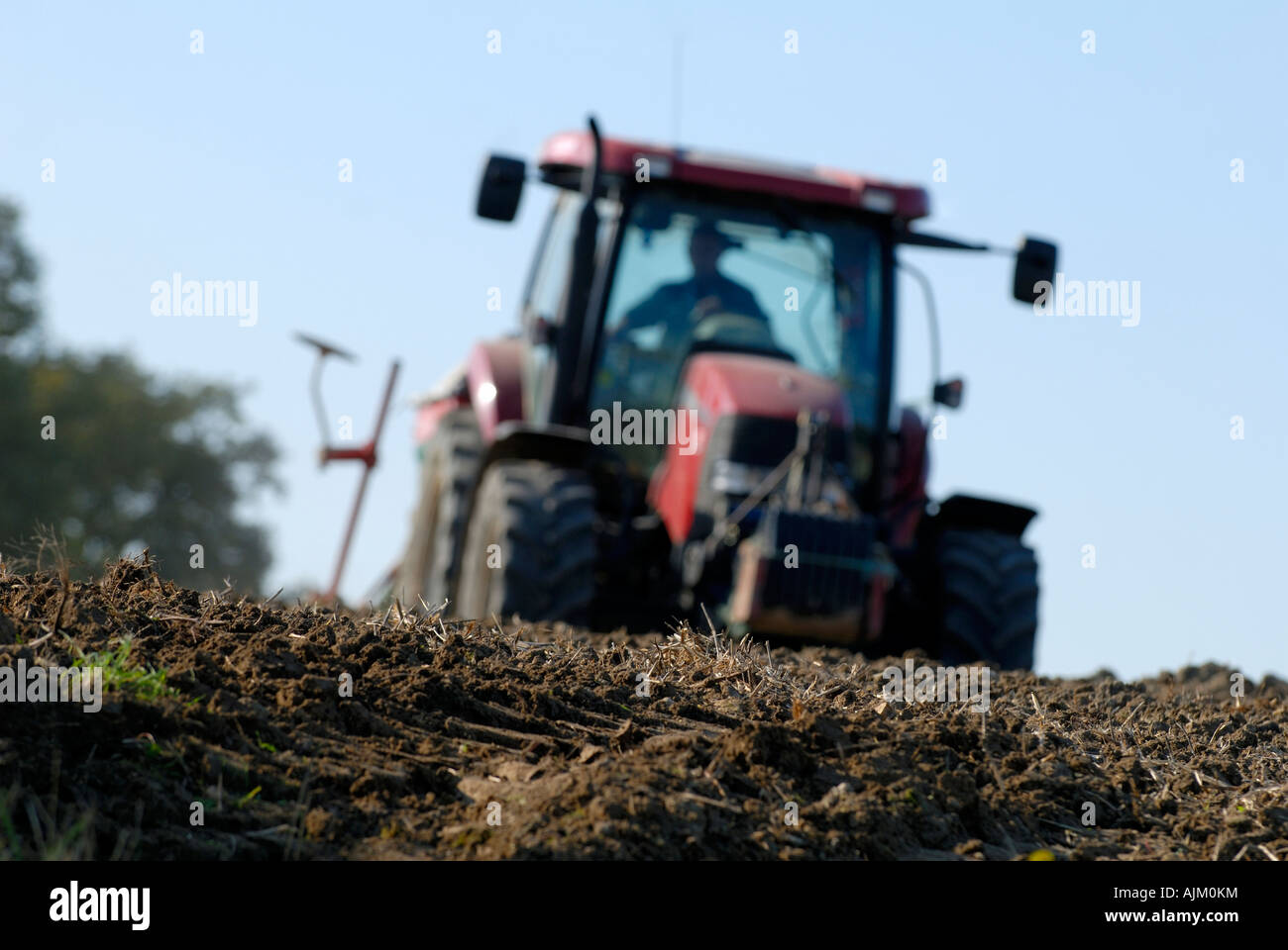 Tractor sowing seed hi-res stock photography and images - Alamy