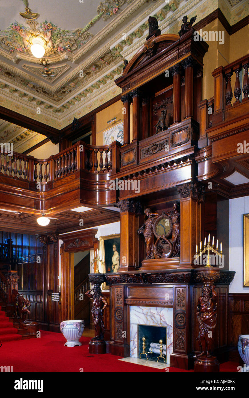 GRAND HALL AT THE AMERICAN SWEDISH INSTITUTE HOUSED IN 1900'S HOME OF ...