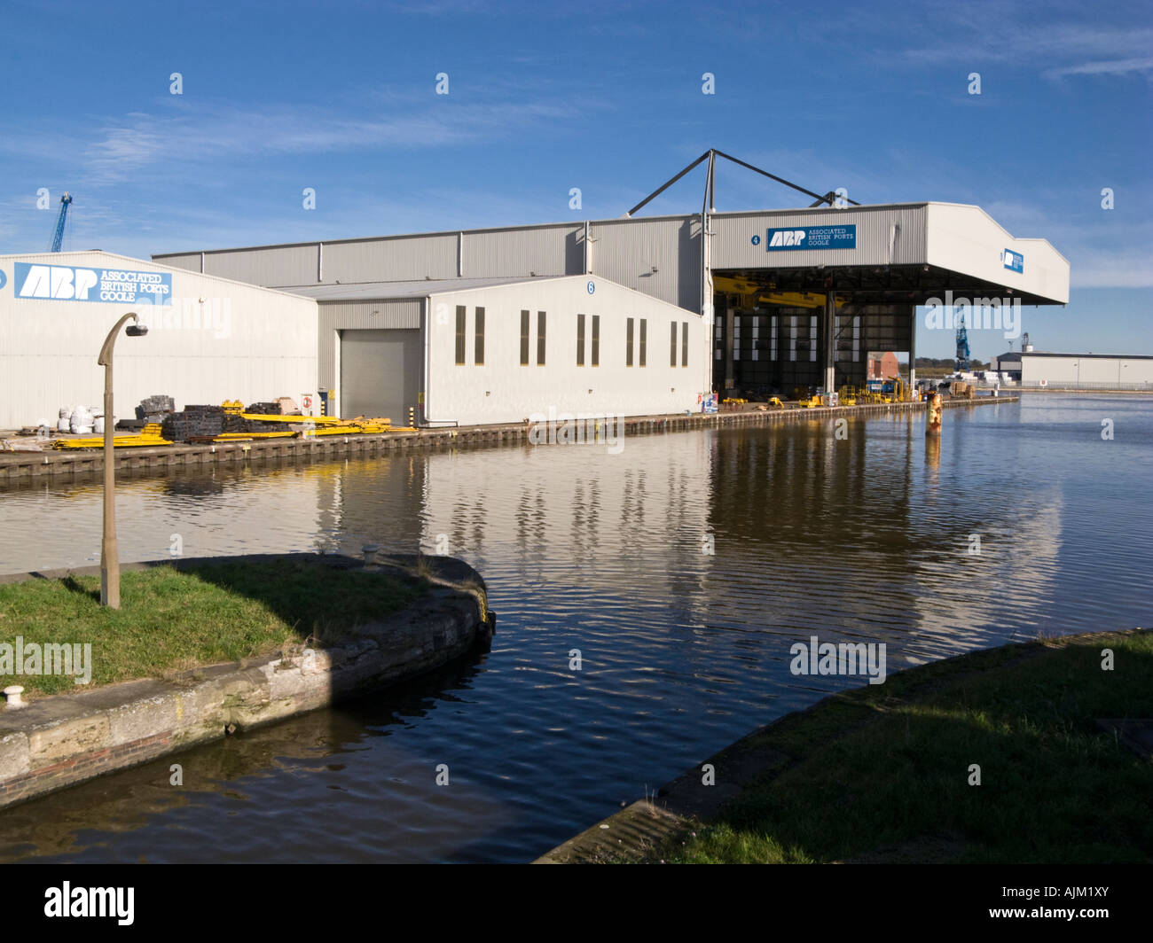 Associated British Ports docks at Goole East Yorkshire UK Stock Photo ...