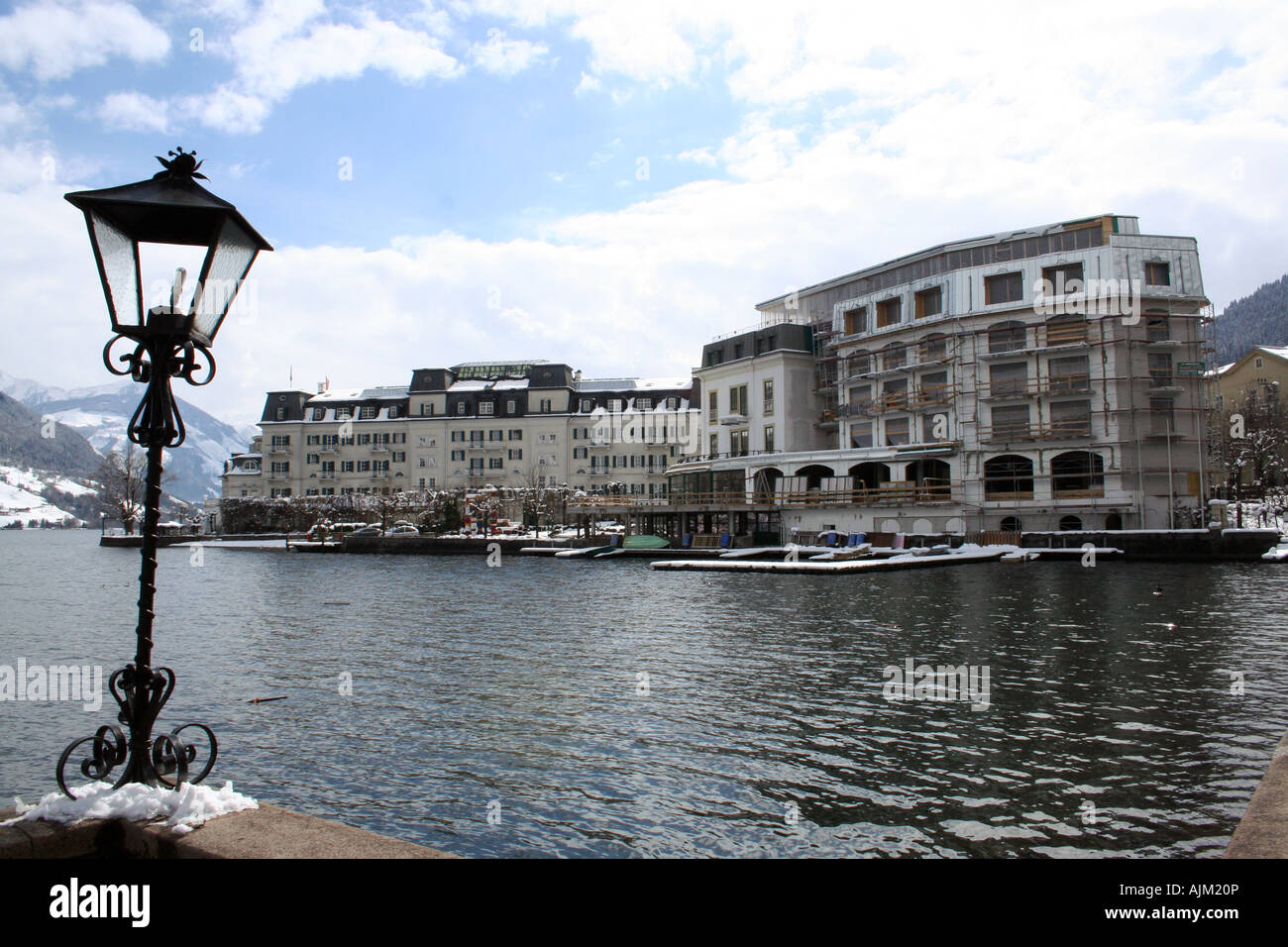 A general view of Zeller See Lake in the resort of Zell am Zee in ...