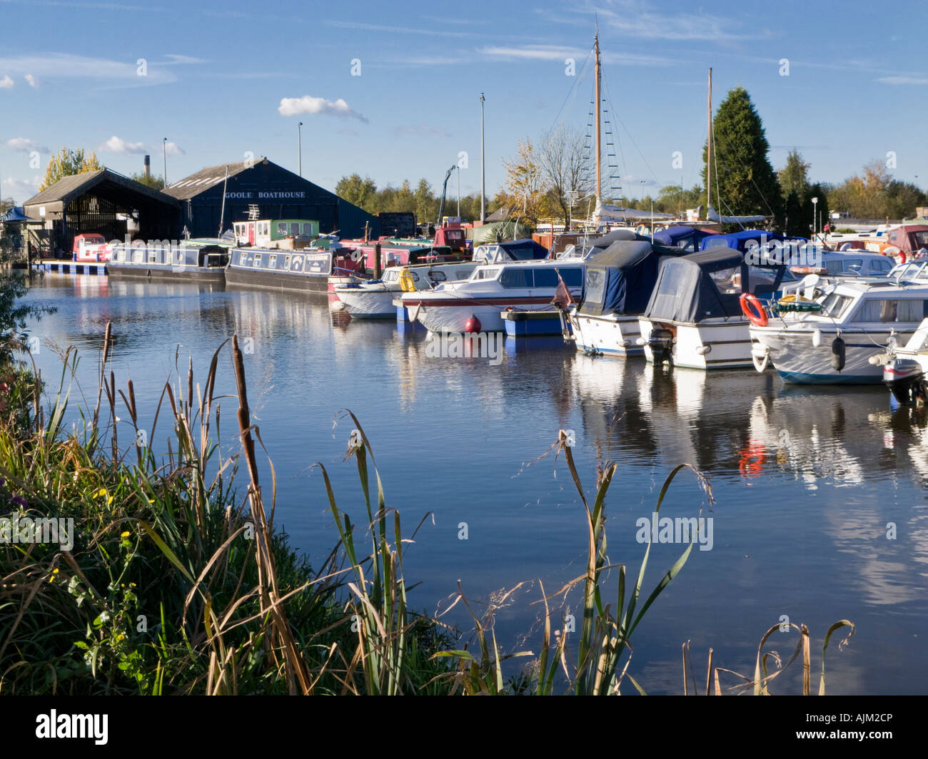 Marina and Boathouse at Goole East Yorkshire UK Stock Photo - Alamy