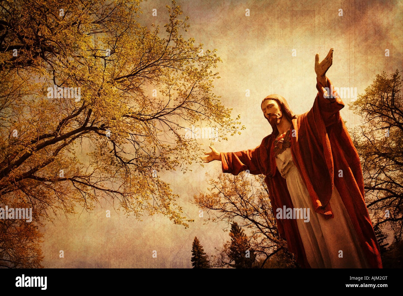 Jesus with outstretched arms hi-res stock photography and images - Alamy
