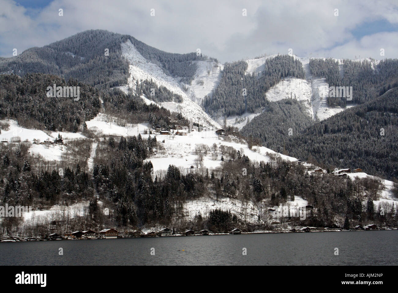 A general view of Zeller See Lake in the resort of Zell am Zee in ...