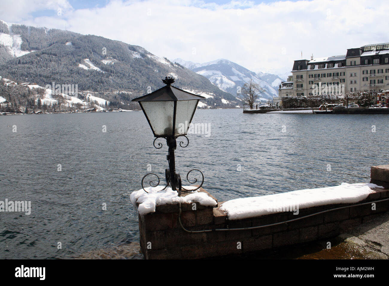A general view of Zeller See Lake in the resort of Zell am Zee in ...