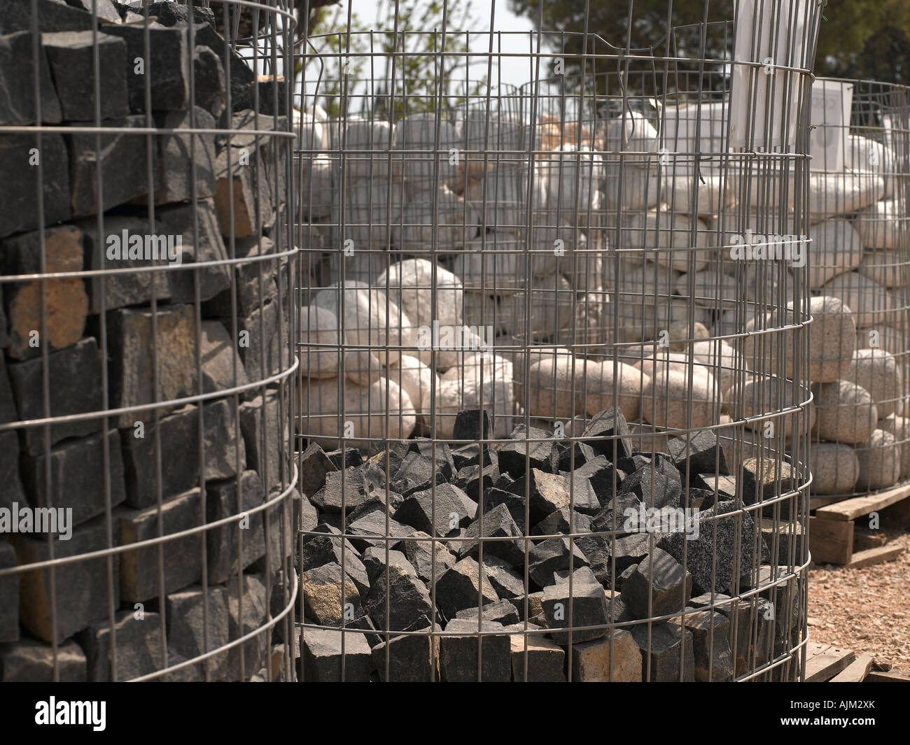 Stone Garden Cages High Resolution Stock Photography and Images - Alamy