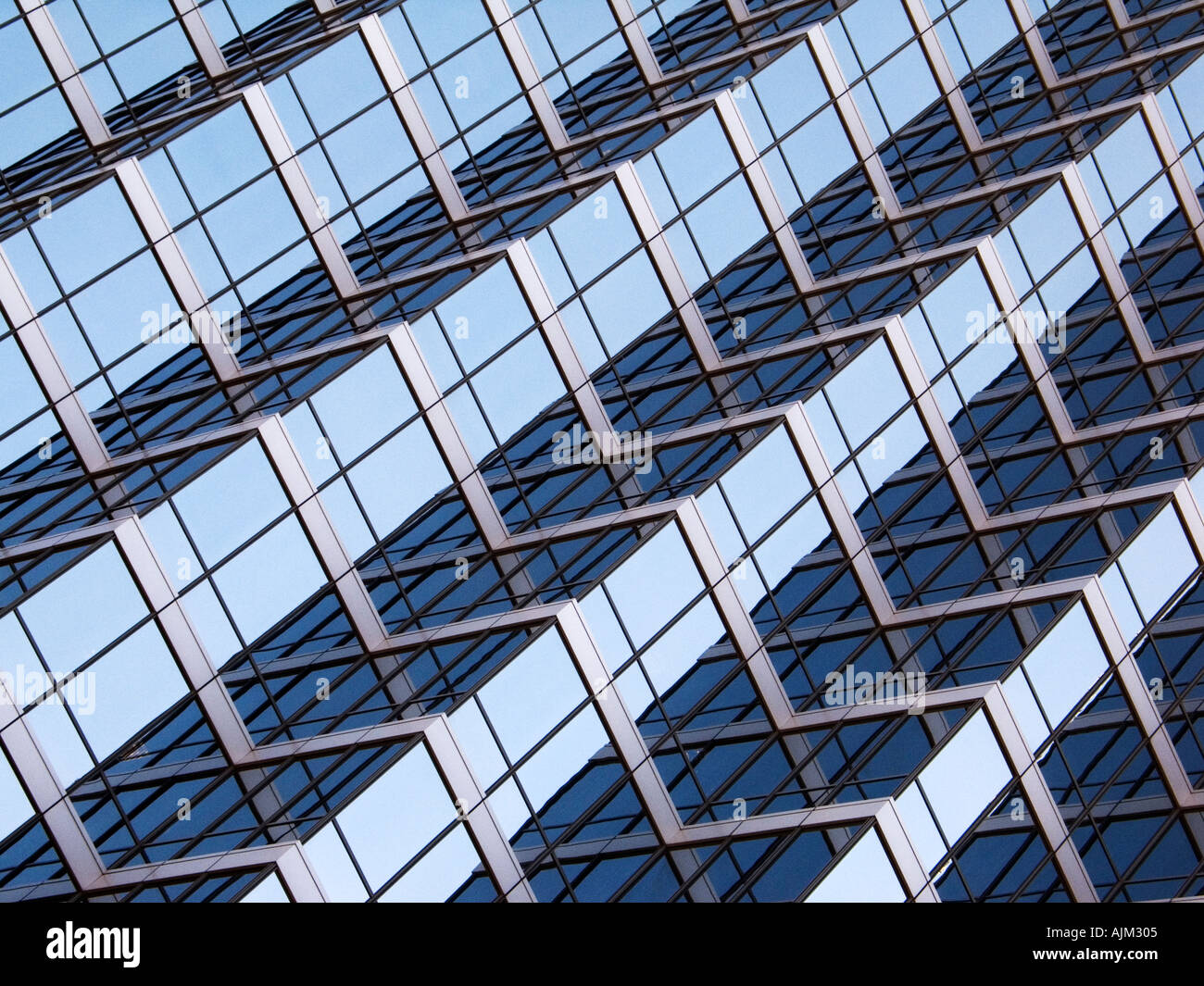 Geometric reflections from the side of a building Stock Photo - Alamy
