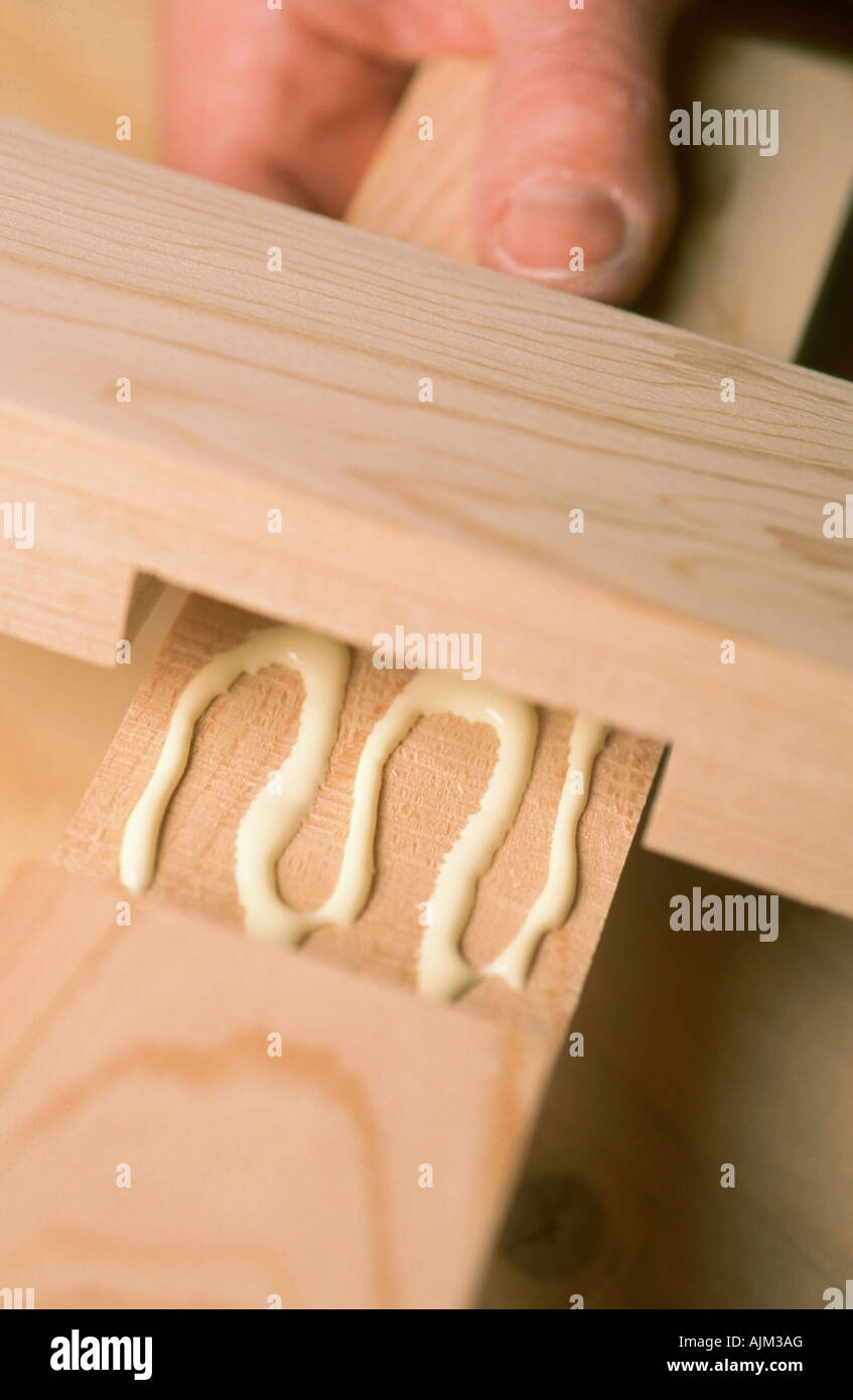 Woodwork close up joint hi-res stock photography and images - Alamy