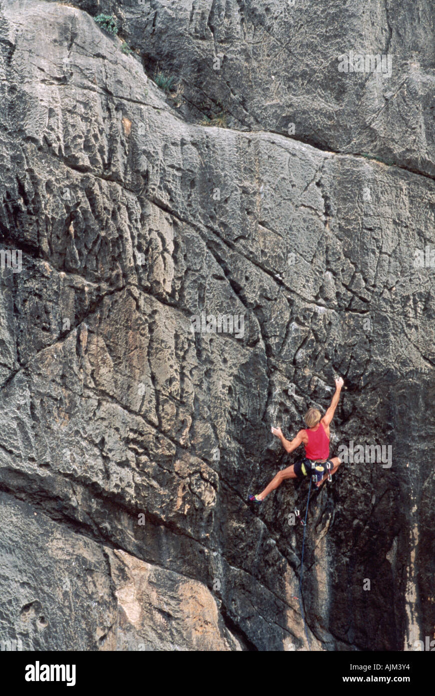 Athlete male rock climber exercising hi-res stock photography and ...