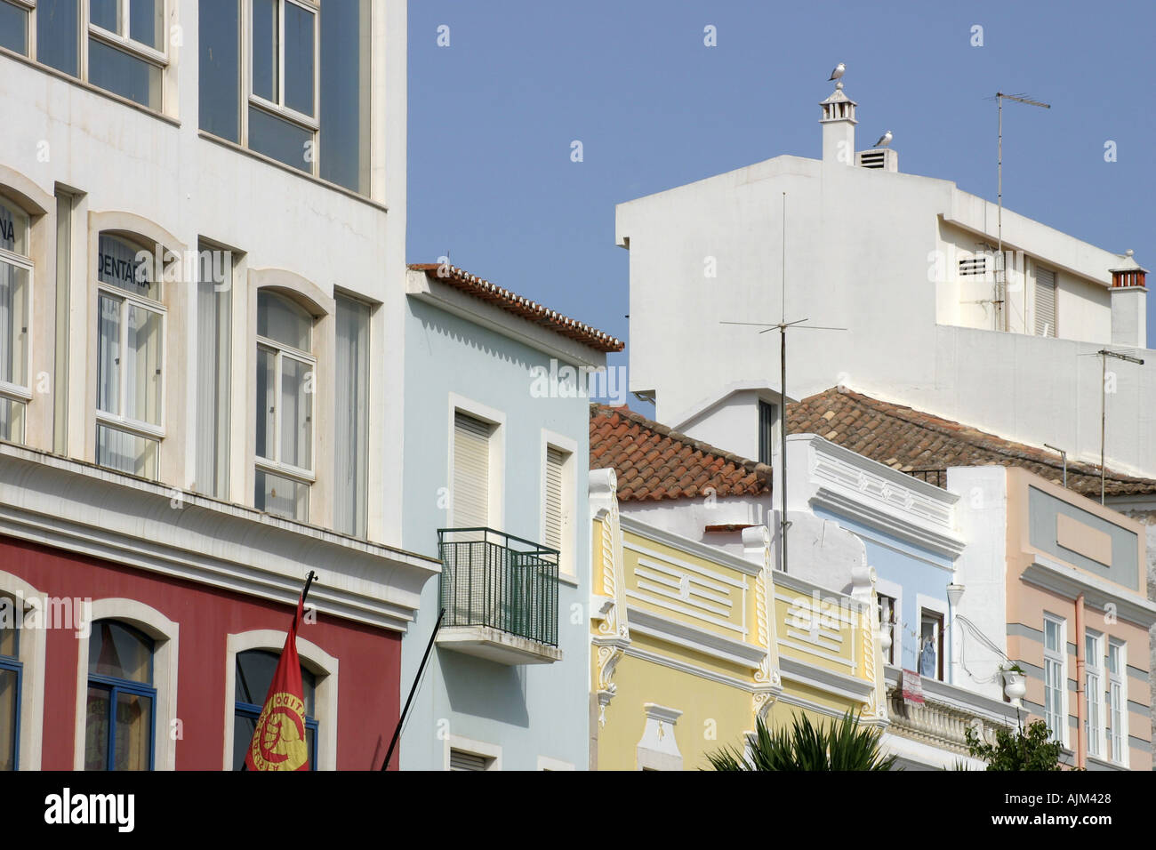 Colourful Traditional Buildings Lagos Portugal Stock Photo - Alamy