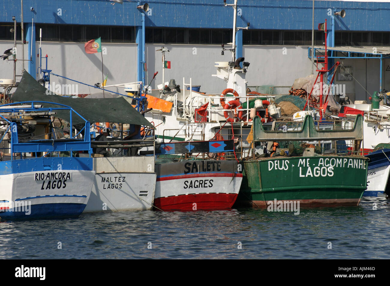Fishing Boats Lagos Portugal Stock Photo - Alamy