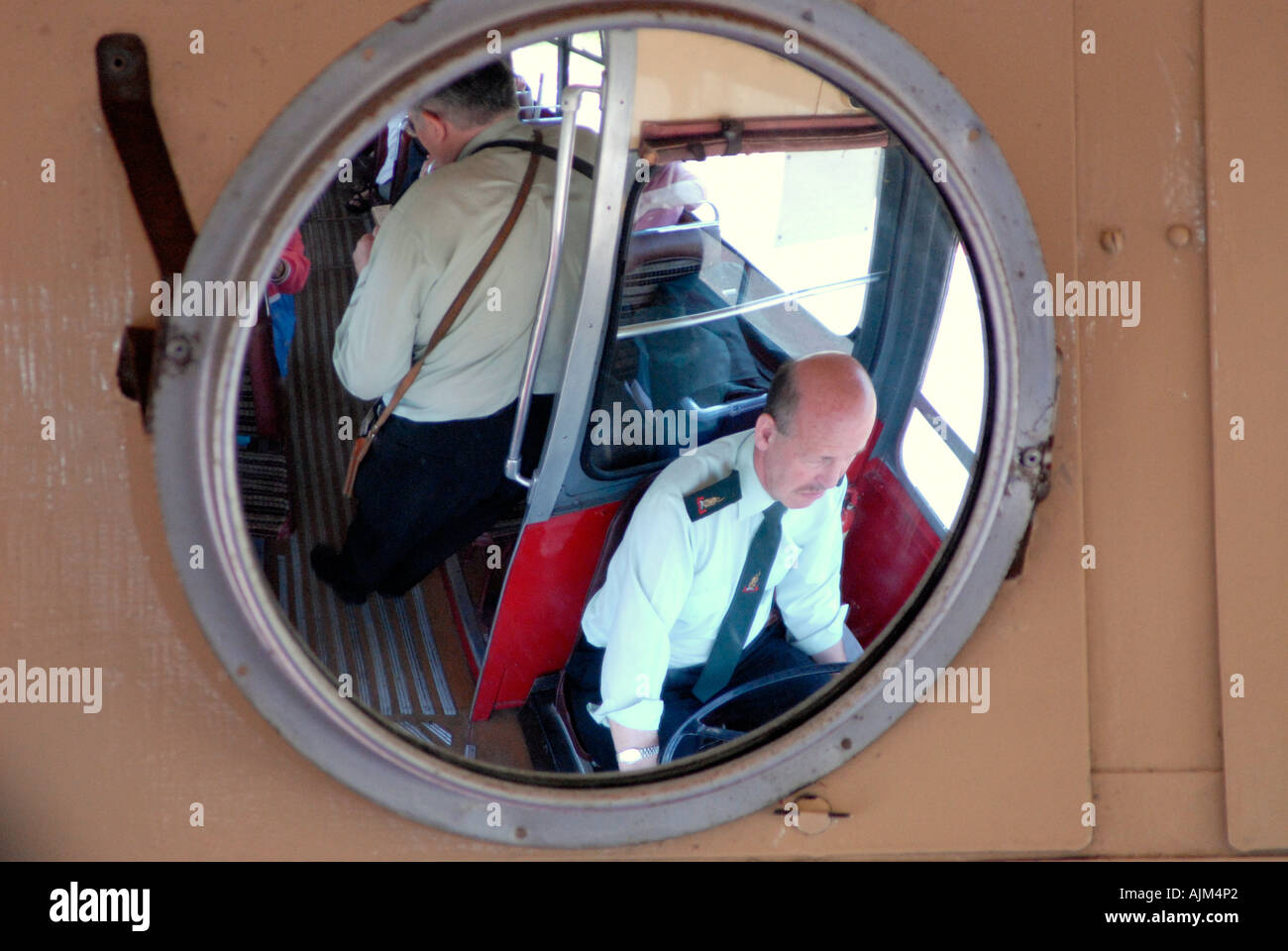 Conductor on restored 1959 leyland hi-res stock photography and images ...