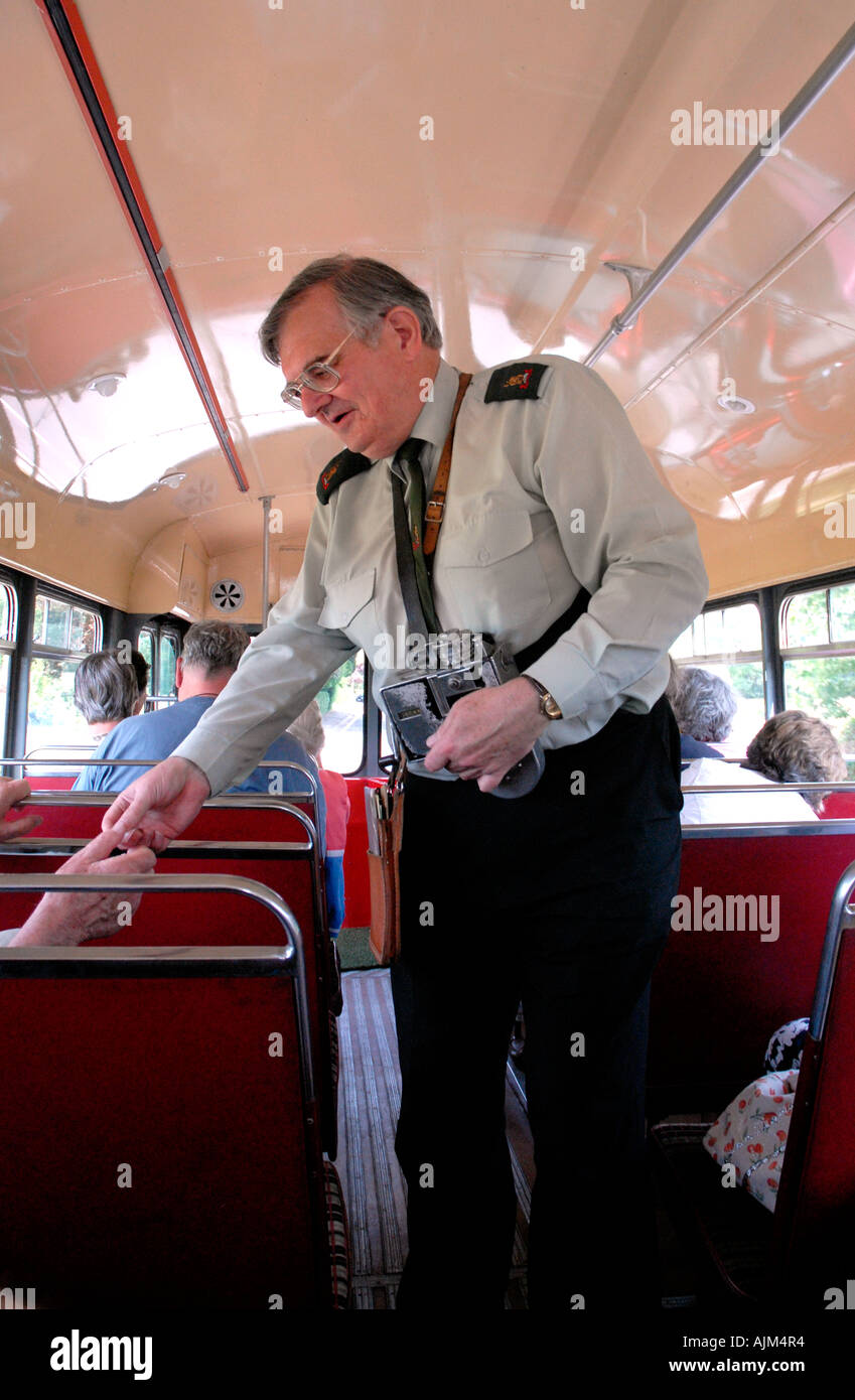 Conductor on restored 1959 leyland hi-res stock photography and images ...
