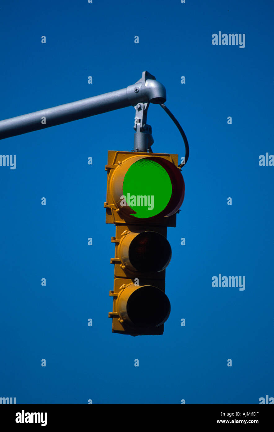 Green Traffic Light Stock Photo - Alamy