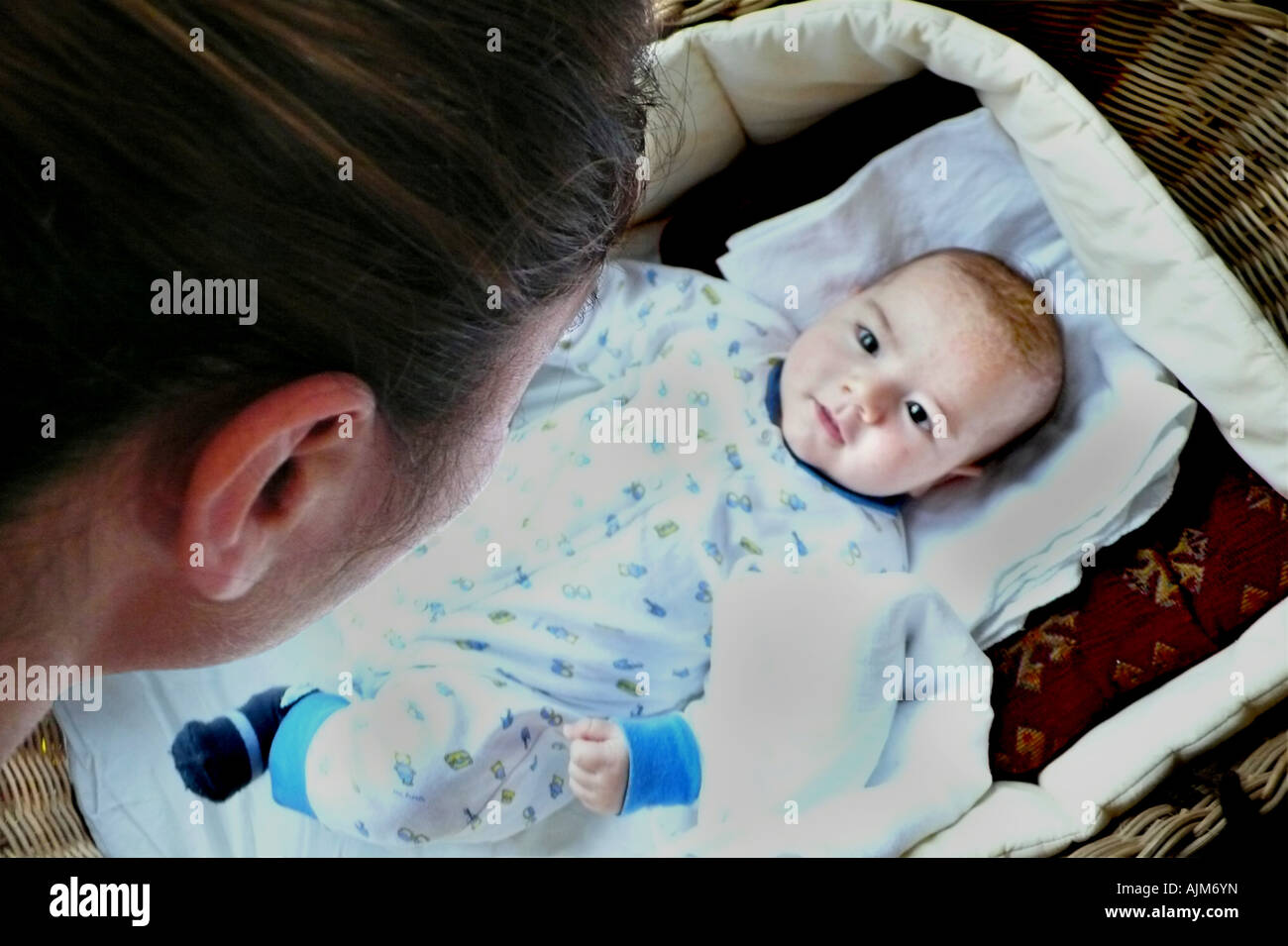 eye contact between a mother and her baby Stock Photo - Alamy