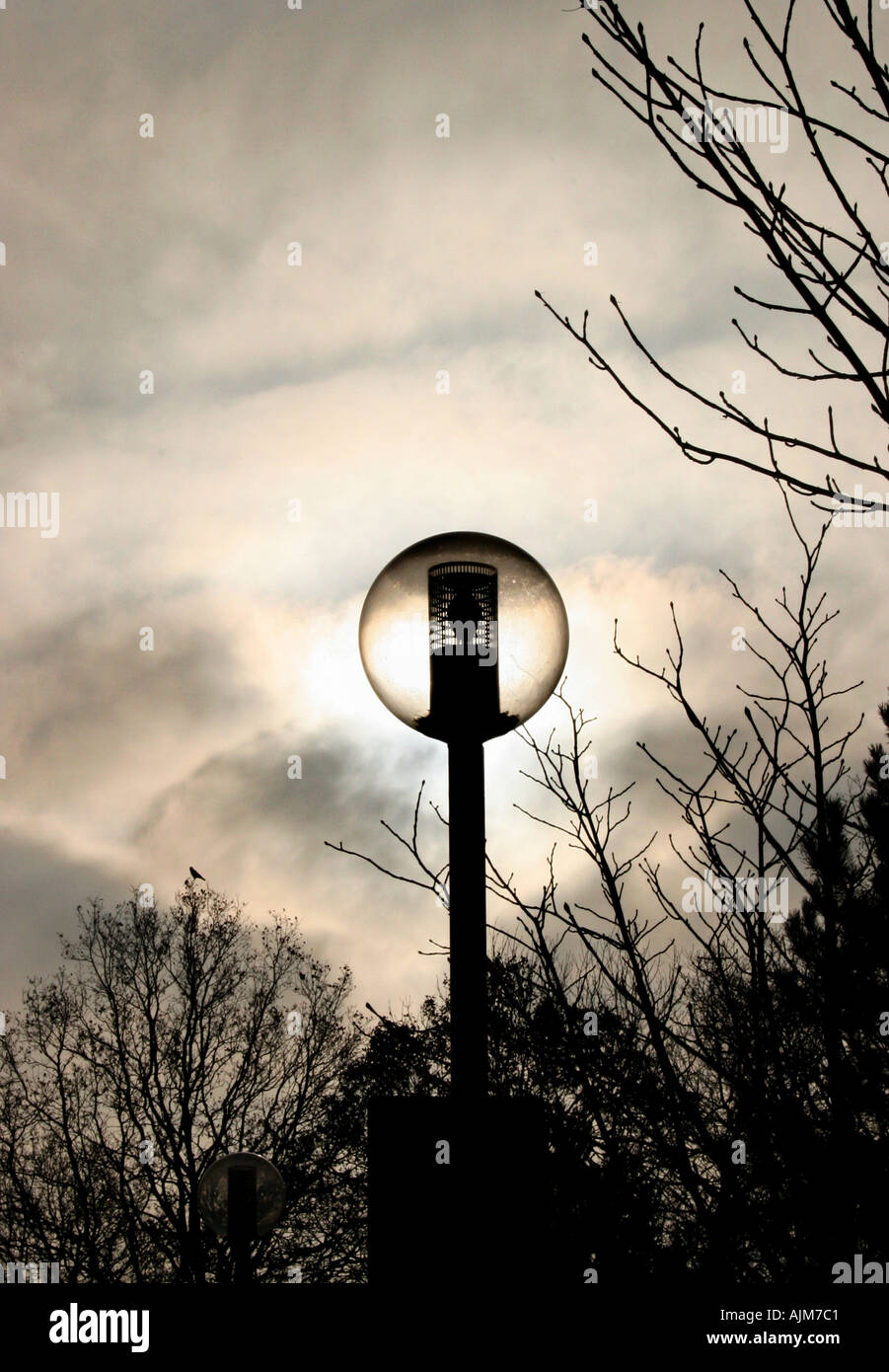 Back lit street light Stock Photo - Alamy