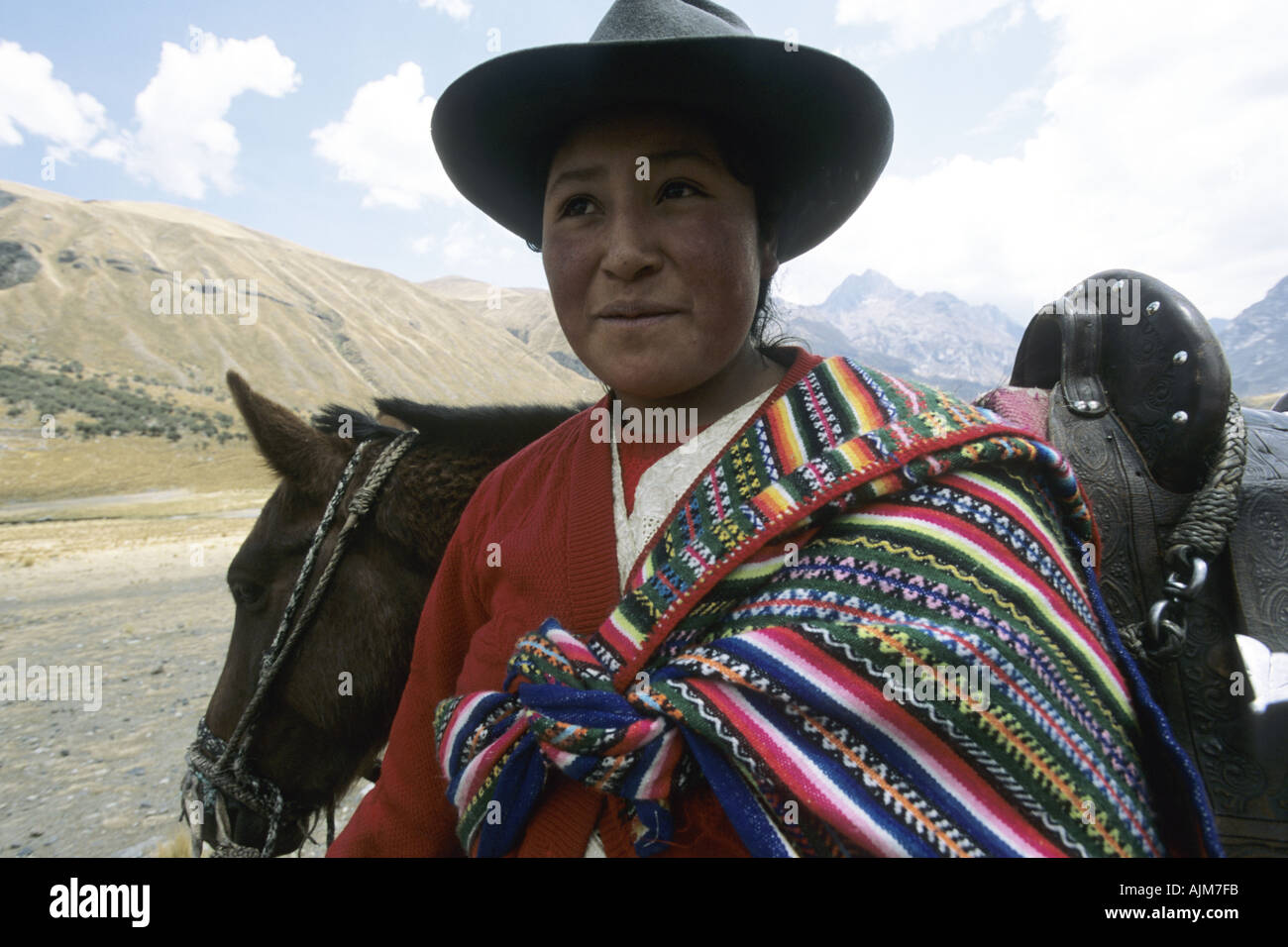 Peru Andes South America Latin America people Stock Photo - Alamy