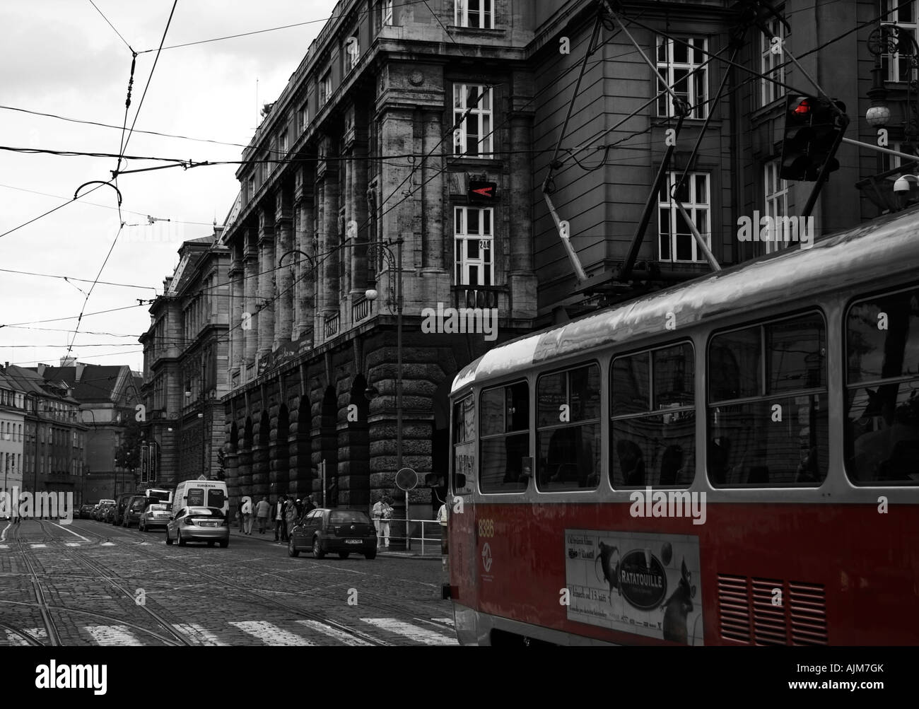 Tram, Prague, Czech Republic, Europe Stock Photo - Alamy
