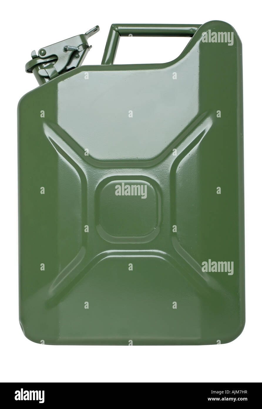 Real fuel container isolated on white Stock Photo - Alamy