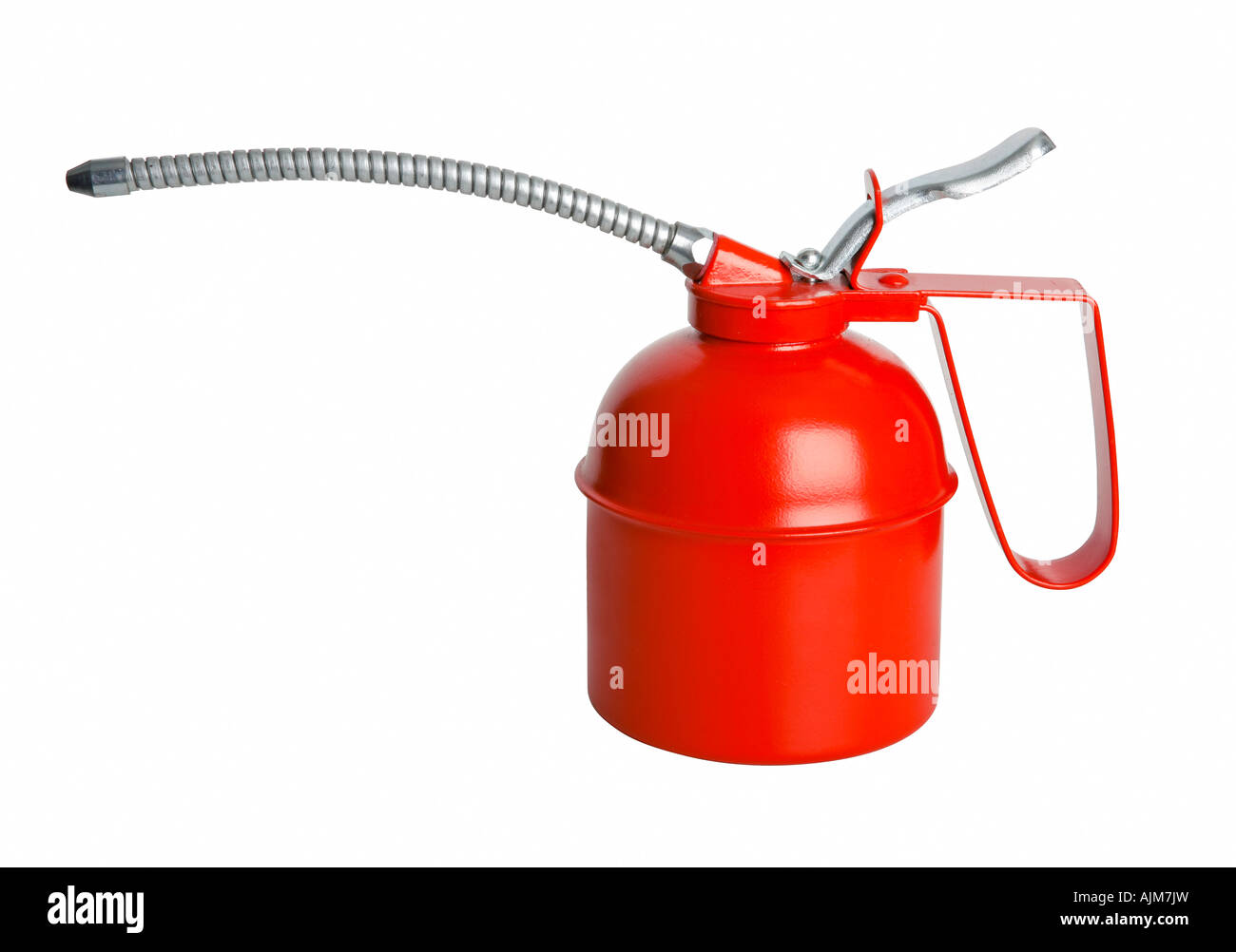 Brand new oil can isolated on white background with clipping path Stock ...