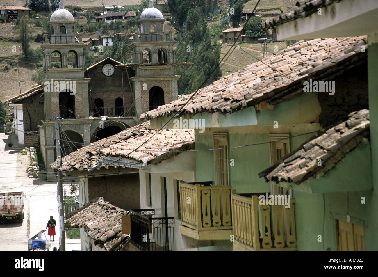 Peru Andes South America Latin America village Stock Photo - Alamy