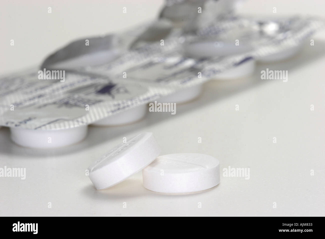 Paracetamol pills 500mg In blister pack opened Stock Photo - Alamy