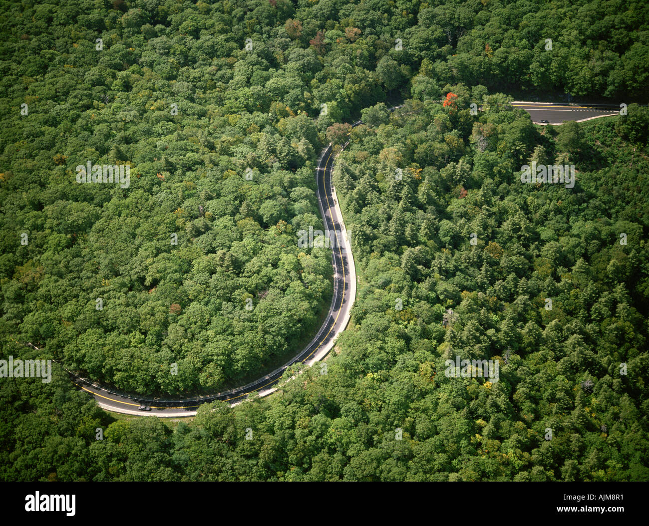 Aerial view of Skyline Drive Virginia Stock Photo - Alamy