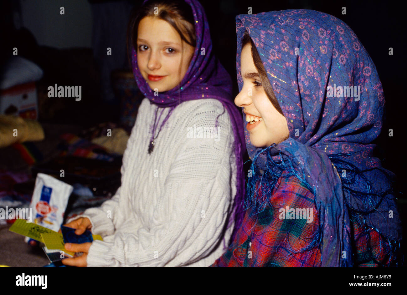 Wembley London England Eid Market In Mosque Western Muslim Girls Stock ...