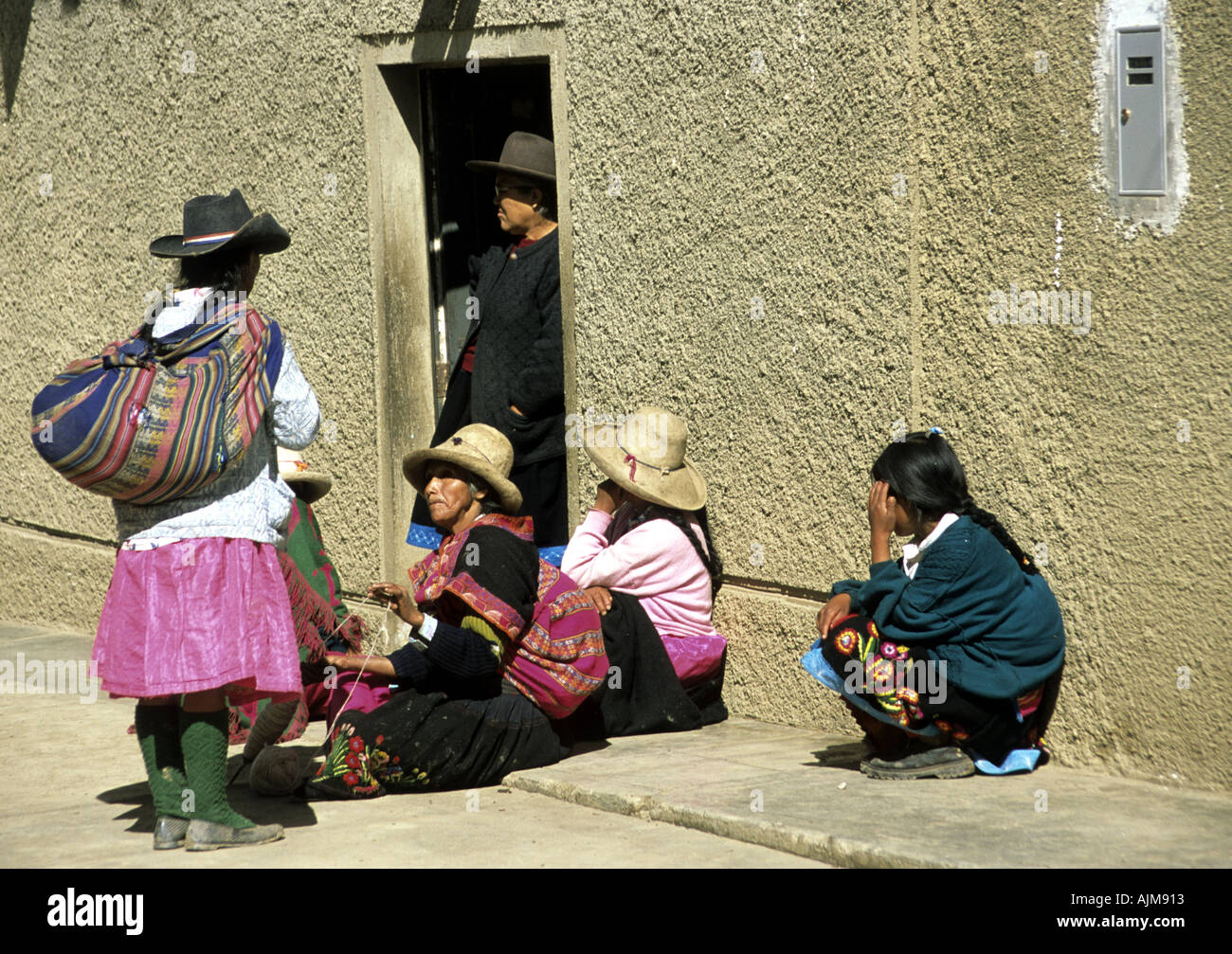 Peru Andes South America Latin America people Stock Photo - Alamy