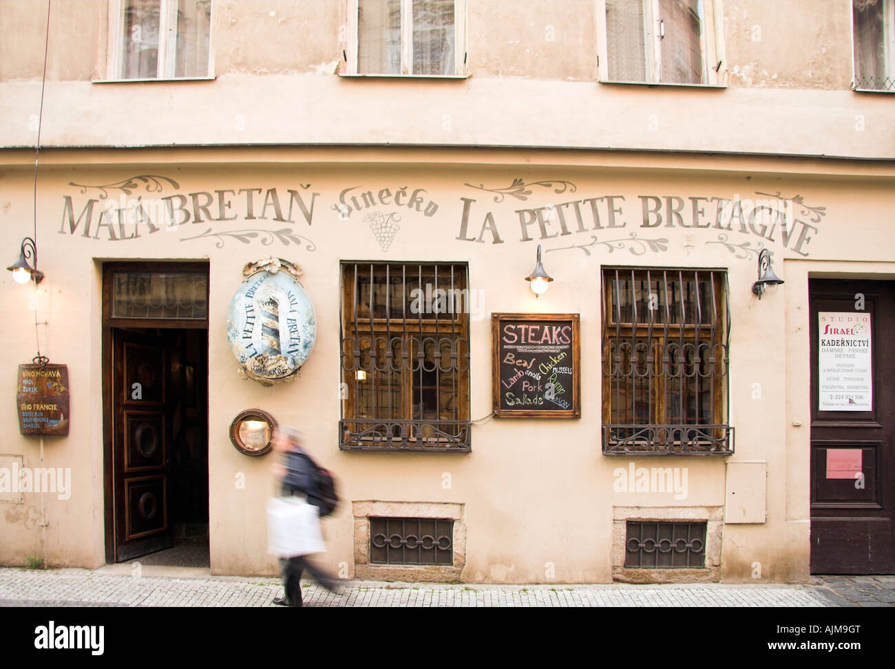 Restaurant front, Prague, Czech Republic, Europe Stock Photo - Alamy