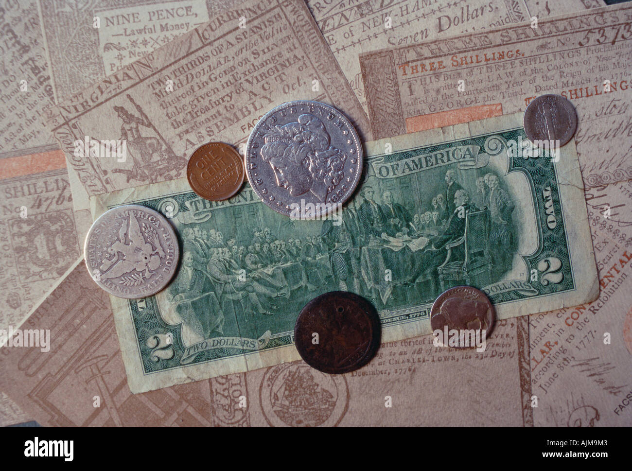 American paper notes hi-res stock photography and images - Alamy